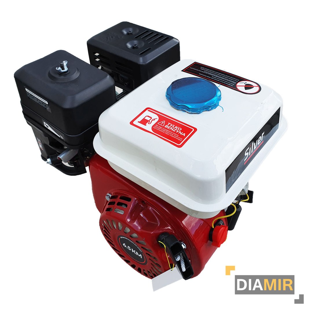 SILNIK SPALINOWY 7 KM 7,0 HP 19mm OHV DO POMPY ZAGĘSZCZARKI GOKARTA > SILVER